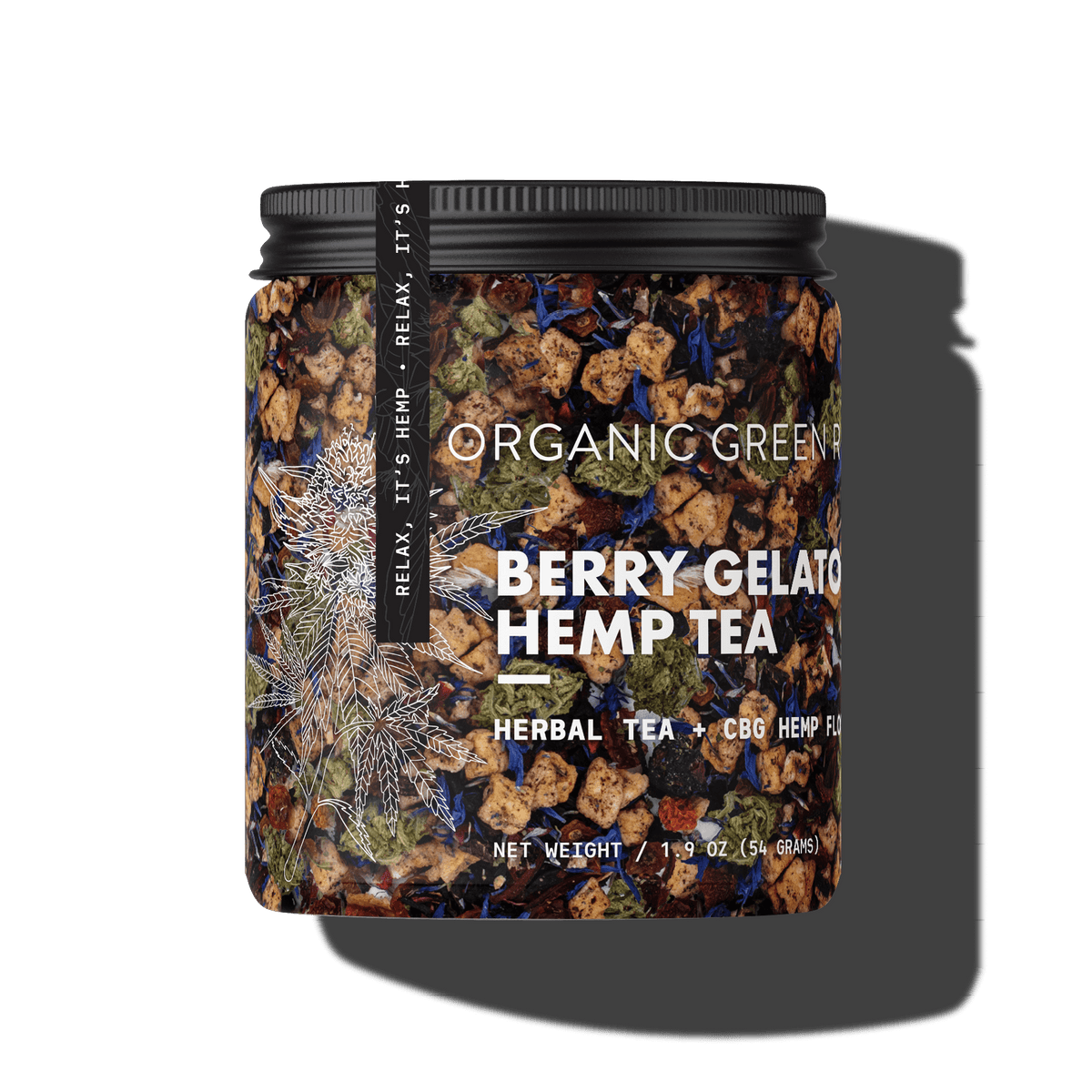 Berry Gelato Hemp Tea | ORGANIC GREEN ROOTS