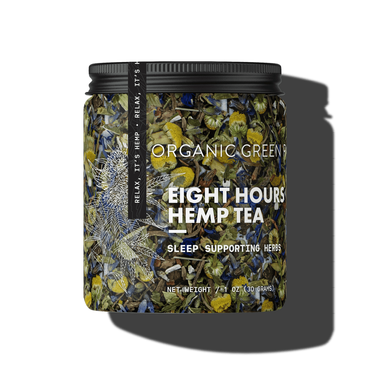 Eight Hours - CBG Hemp Tea | ORGANIC GREEN ROOTS
